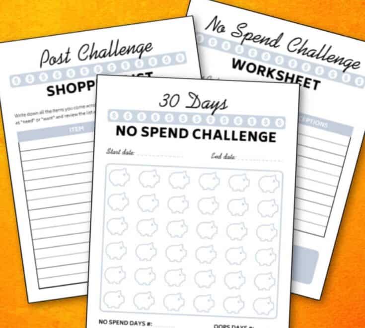 11 Free No-Spend Trackers (Make Your Challenge a Breeze)