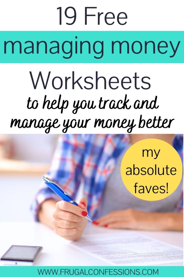 How to Manage Your Money Worksheets (that’ll get Your Money in Check!)