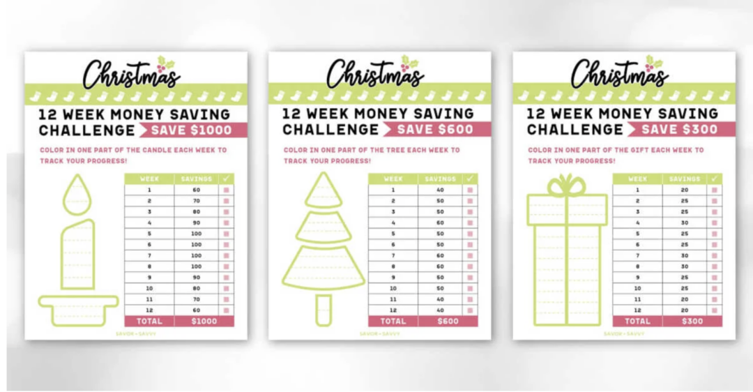8 Best 52-Week Christmas Savings Plan Printables